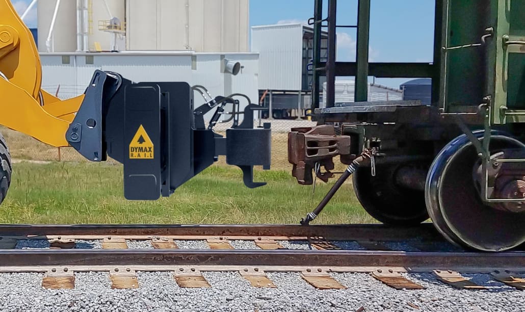 Railcar Coupler Attachment for Moving Train Cars | DYMAX INC