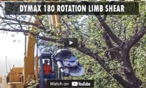 Rotating Tree Limb Shear for Excavators | Dymax Inc Attachments