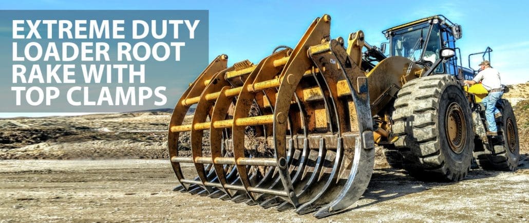 Extreme Duty Wheel Loader Grapple Rake | Dymax Attachments