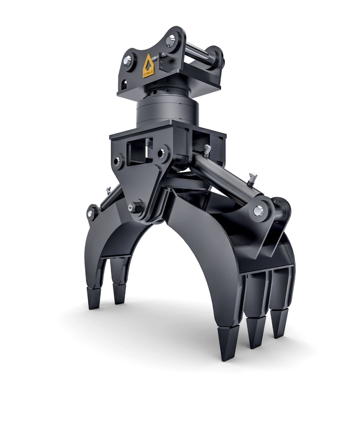 Trash Grapple Attachment for Hydraulic Excavators | Dymax